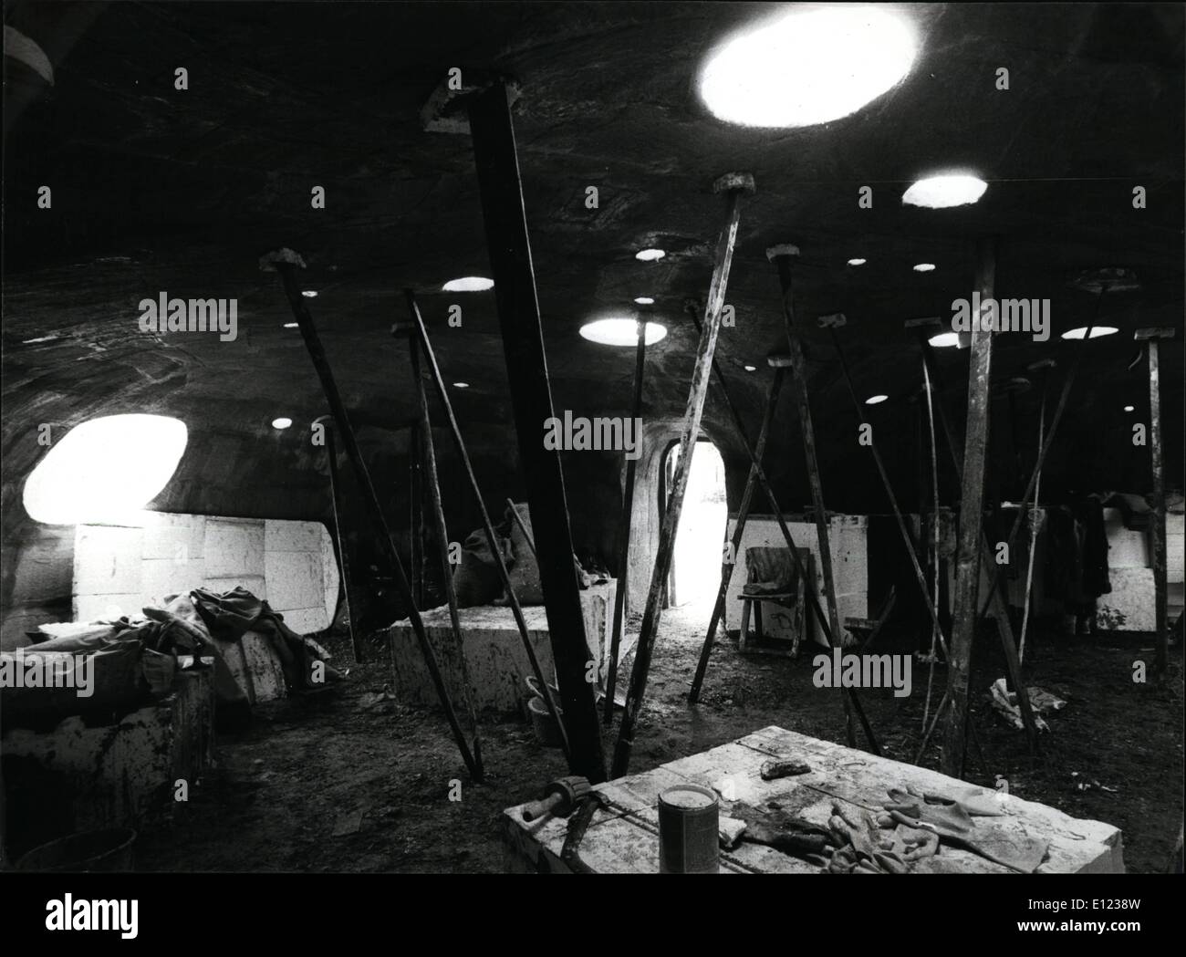 Aug. 08, 1982 - An Exhibition hall made of ''Bomit'' Brano Otto ''Bom ...