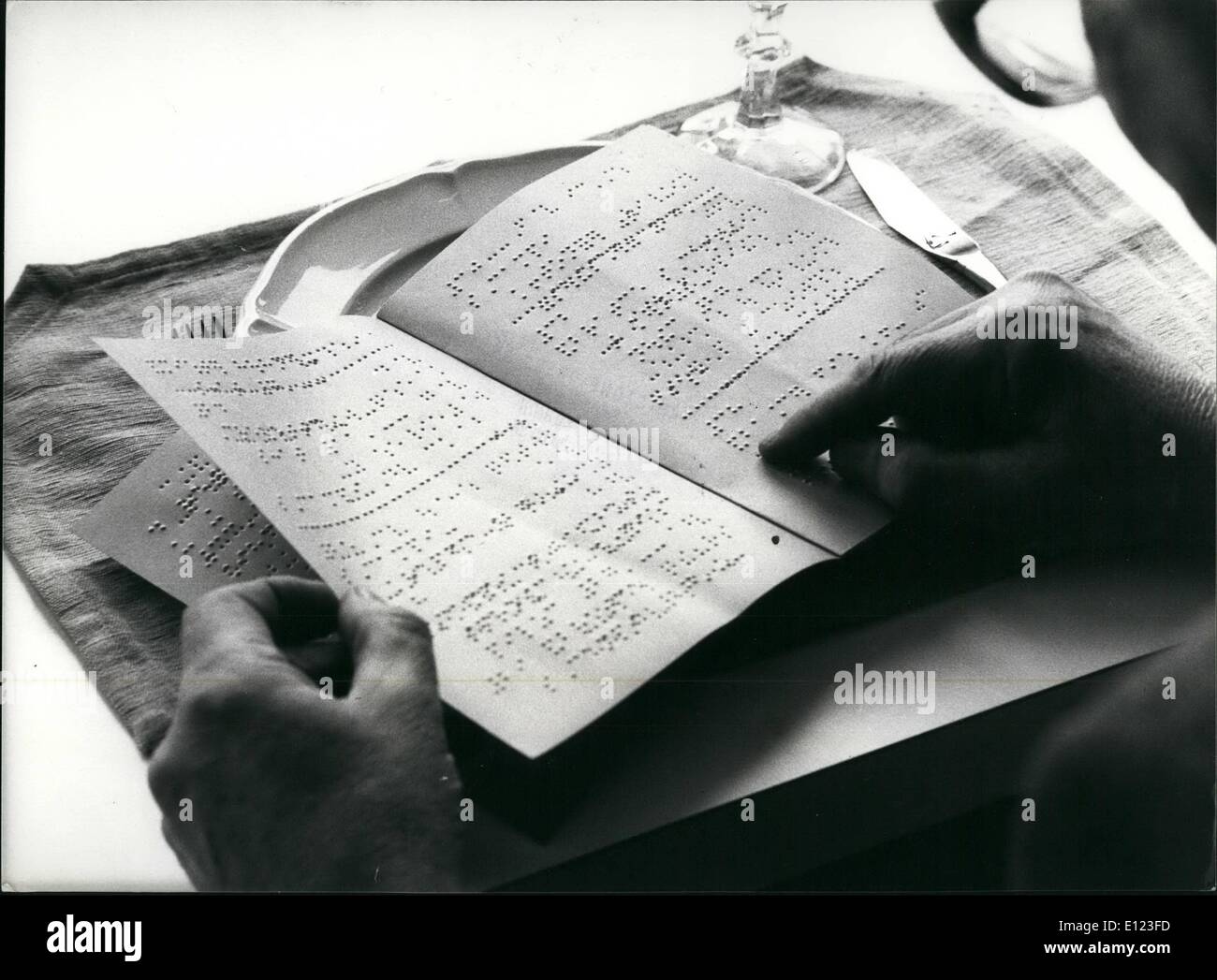 Apr. 04, 1984 - Bill of fare for the blind; No problems have blind ...