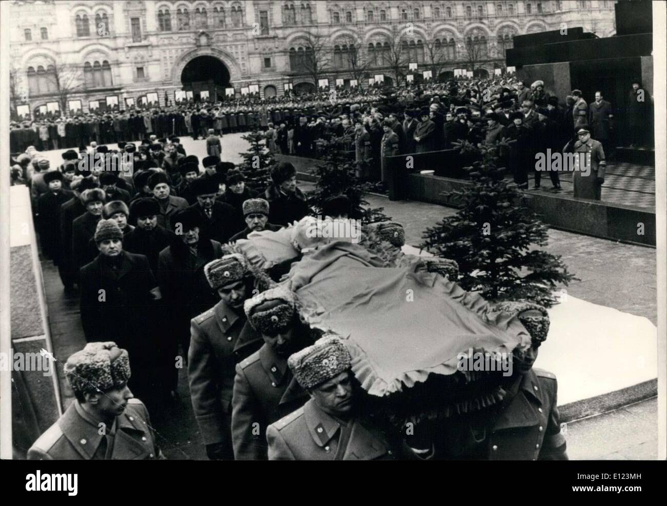 Mar. 15, 1985 - Konstantin Chernenko's Funeral in Moscow Stock Photo ...