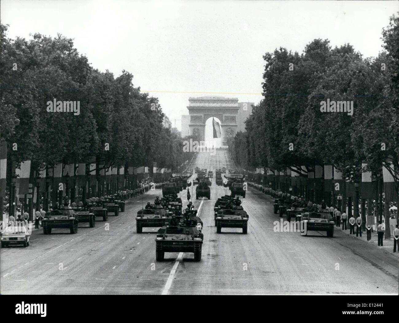 Jul. 14, 1984 - Military Parade in Paris for Bastille Day Celebrations ...