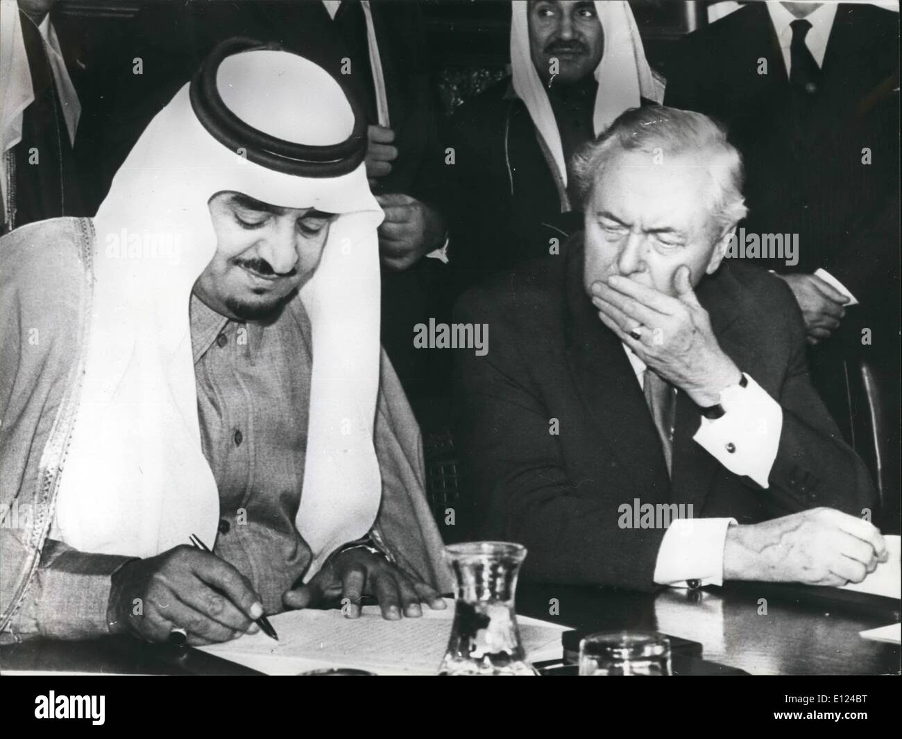 Oct. 10, 1985 - Prince Fahd and Mr. Wilson at the House of Commons ...