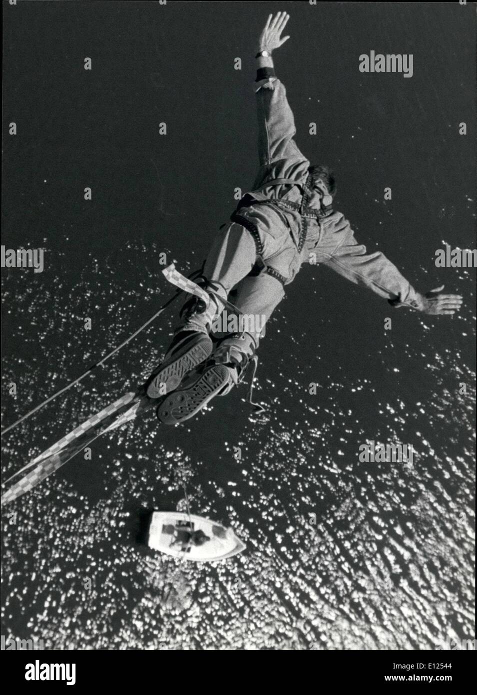 Jun. 06, 1991 - Banji-jumping in Switzerland. The Banji-jumping from ...