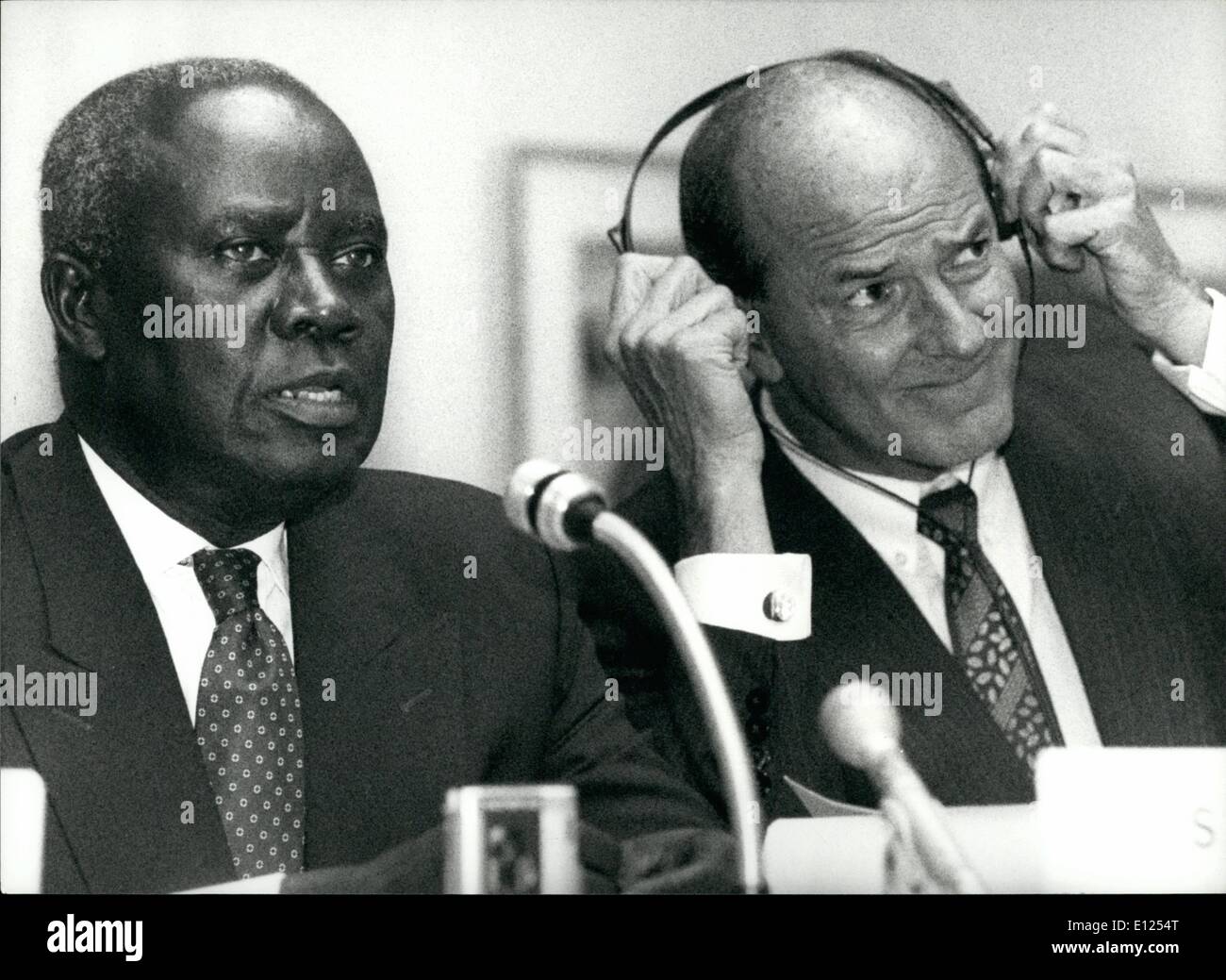 Jul. 07, 1991 - South Africa back to the Olympics: Judge Keba Mbaye of ...