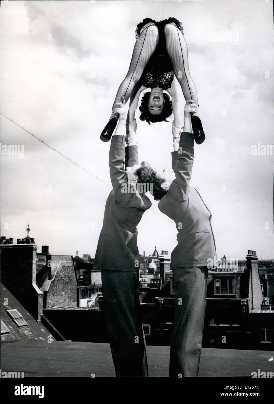 Mar. 03, 1987 - Marian Morris gets a bird's eye view of the camera as ...
