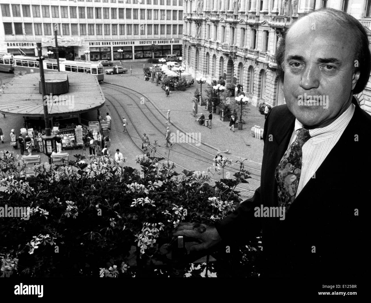 Gulf war reporter PETER ARNETT visiting Zurich, Switzerland Stock Photo ...