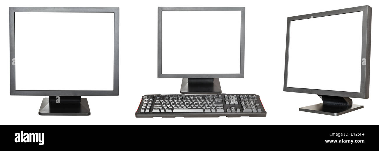 Black Desktop Computer Display Cutout High Resolution Stock Photography ...