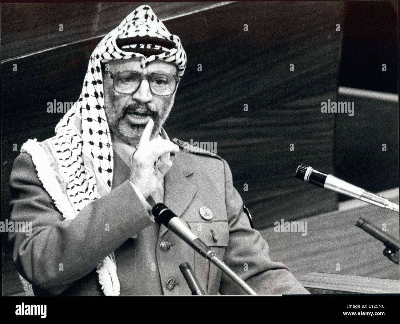 Dec. 12, 1988 - Yasser Arafat in Geneva: After the United States denied ...