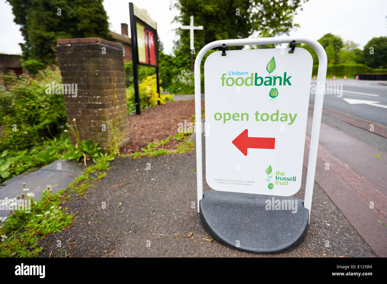 Trussell Trust food bank in St George’s Church in Little Chalfont Stock ...