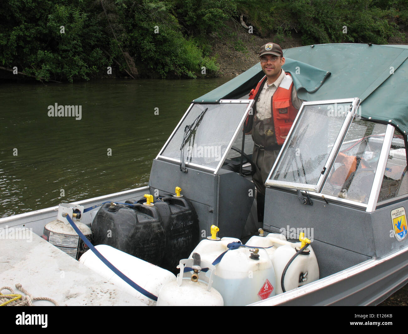 Les Dillard, Pilot/Biologist for Kanuti NWR Stock Photo - Alamy
