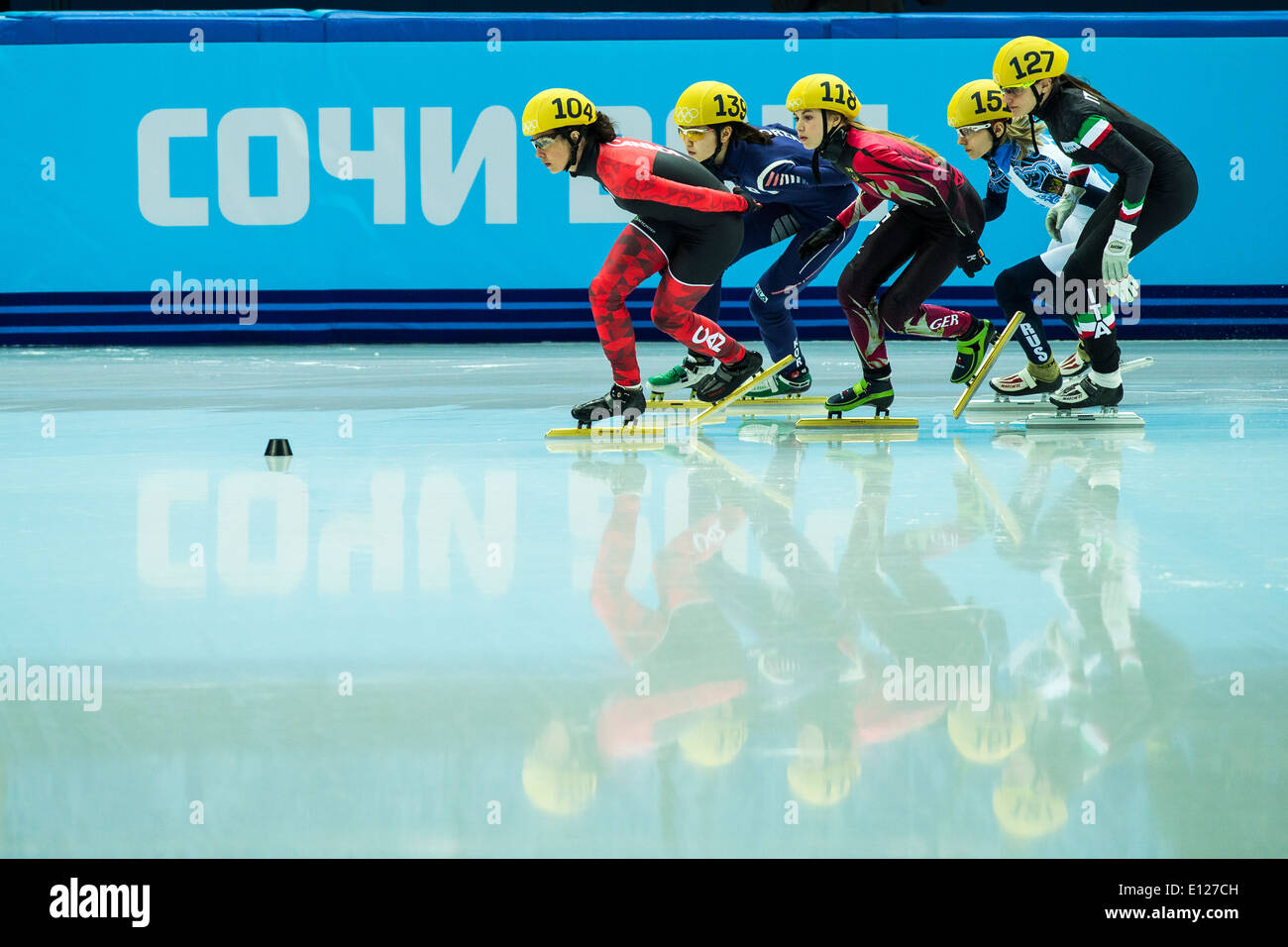 Women competing in Short Track Speed Skating at t he Olympic Winter ...