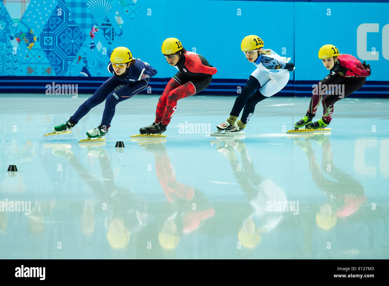 Women competing in Short Track Speed Skating at t he Olympic Winter ...