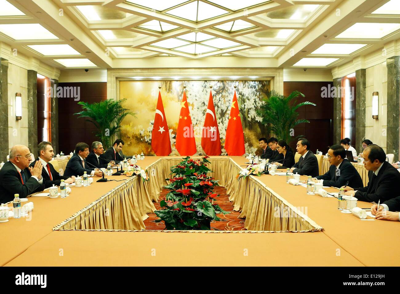 Shanghai, China. 21st May, 2014. Chinese Foreign Minister Wang Yi (3rd ...