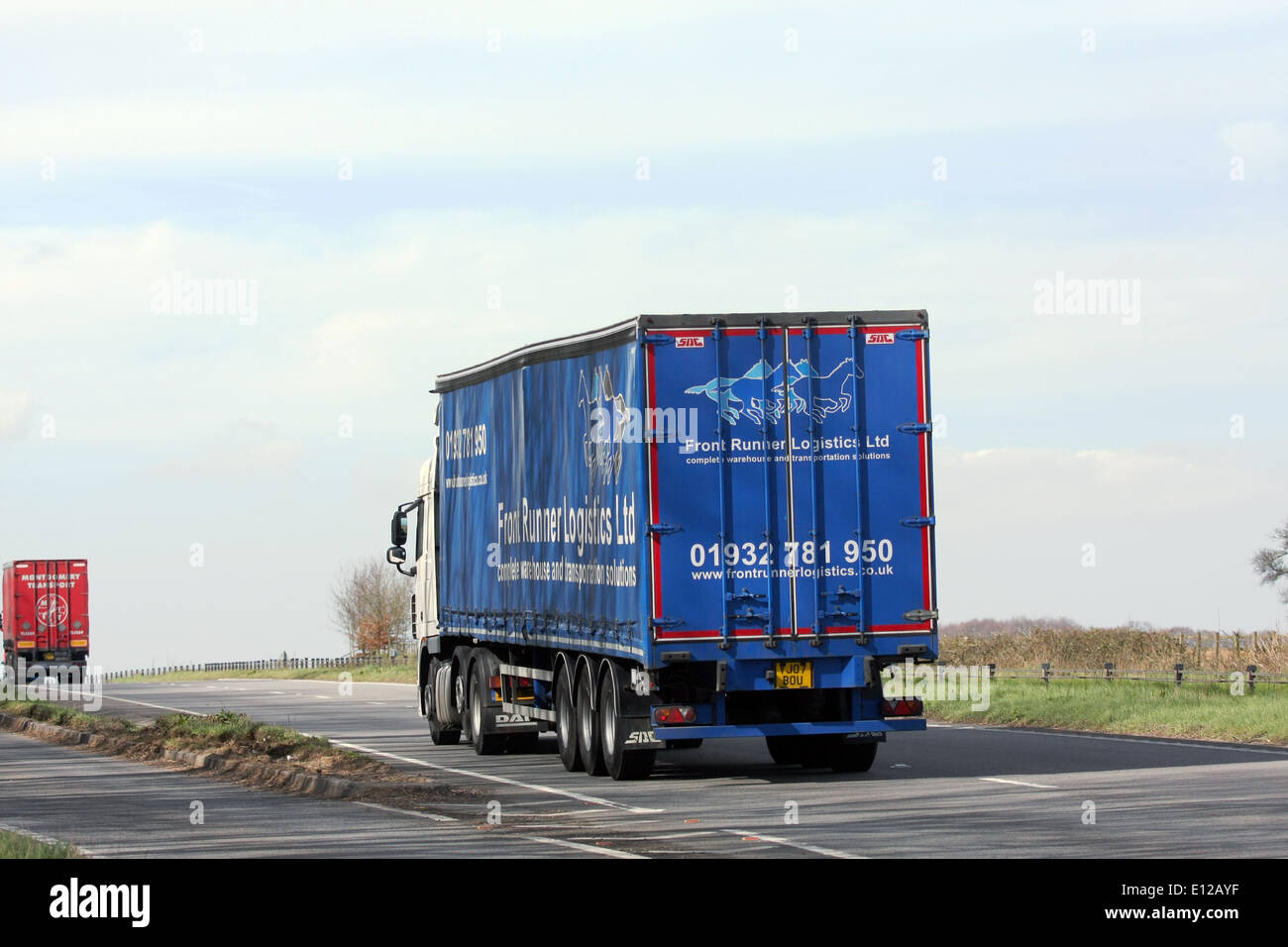 A Front Runner Logistics truck traveling along the A417 dual ...