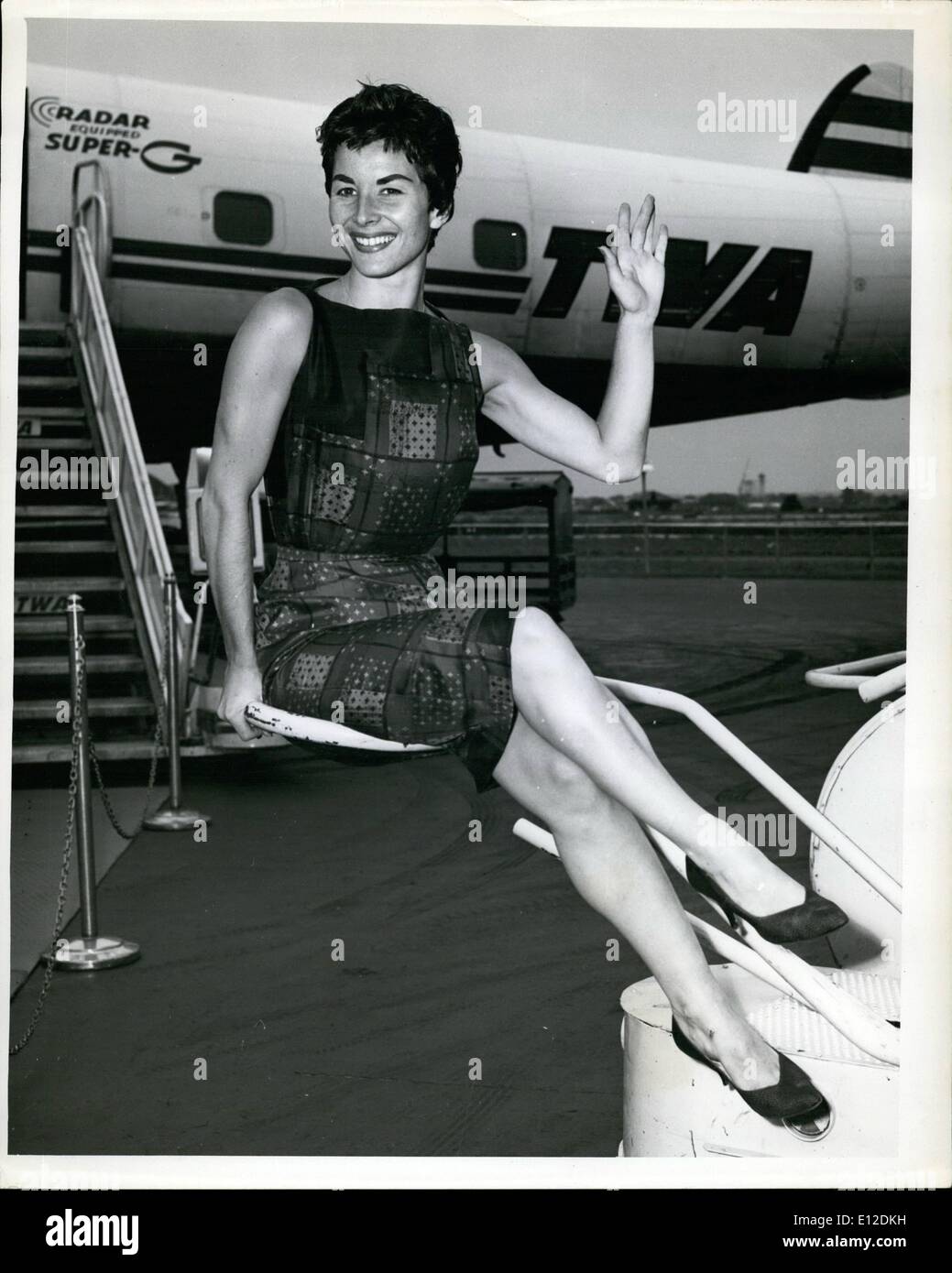 Dec. 19, 2011 - Idlewild Airport, New York, shapely Tybee Afra, dancer ...