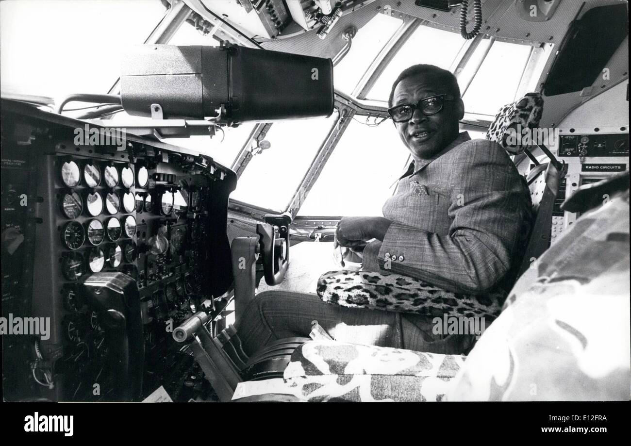 Jan. 09, 2012 - President Mobutu Sueu Soko in his Personal C-130 ...