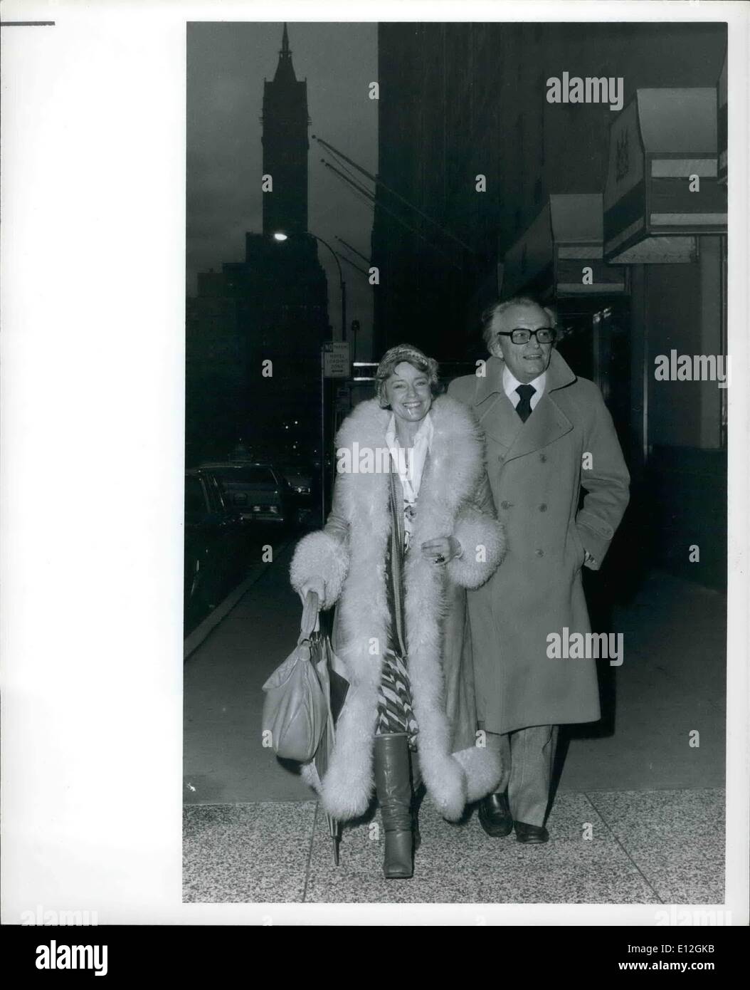 Dec. 29, 2011 - Maria Schell & Werner Baecker of German TV. Strolling ...