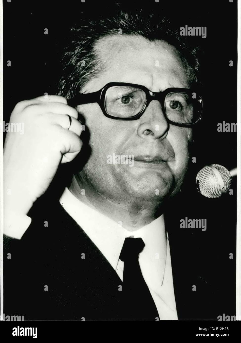 On january 15th 1981 governing mayor west berlin hi-res stock ...