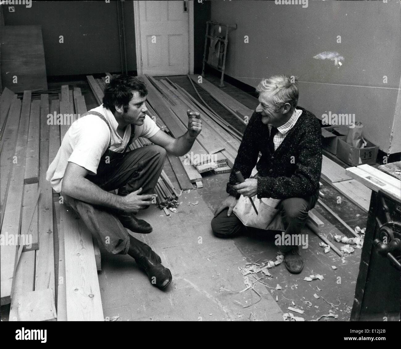 Jan. 09, 2012 - Oliver Reed has some instructions for a carpenter ...