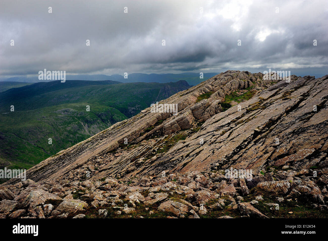 The Great Slab of Bowfell Stock Photo - Alamy