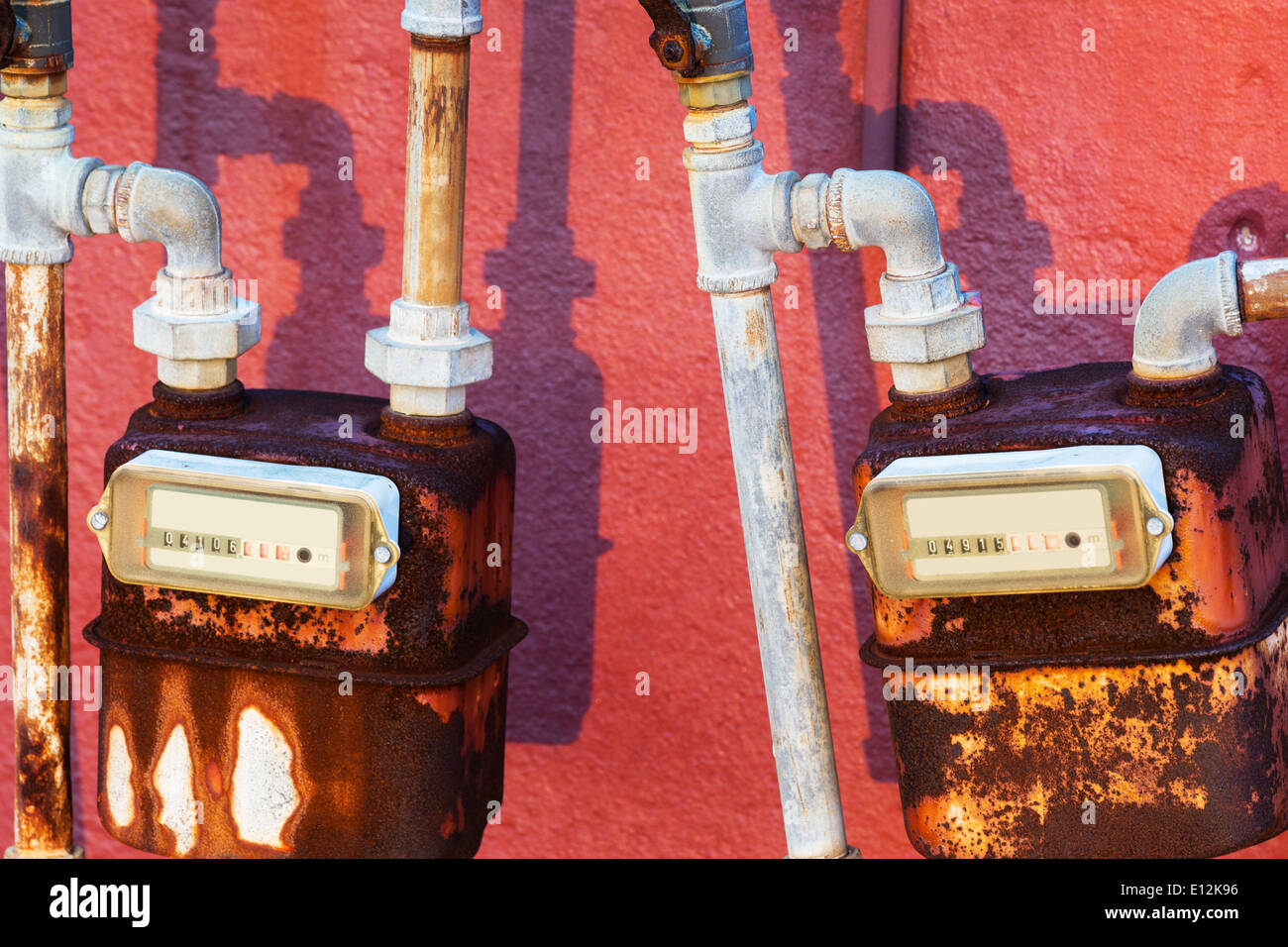 Water meters wall hi-res stock photography and images - Alamy