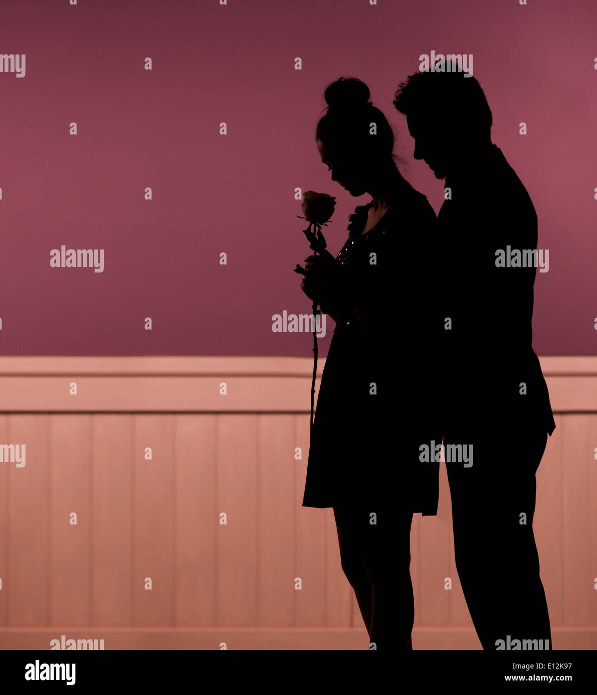 Romantic mood of the young happy couple Stock Photo - Alamy