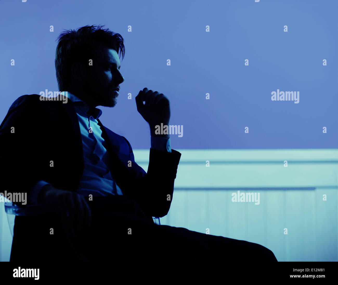 Shadow man in suit hi-res stock photography and images - Alamy