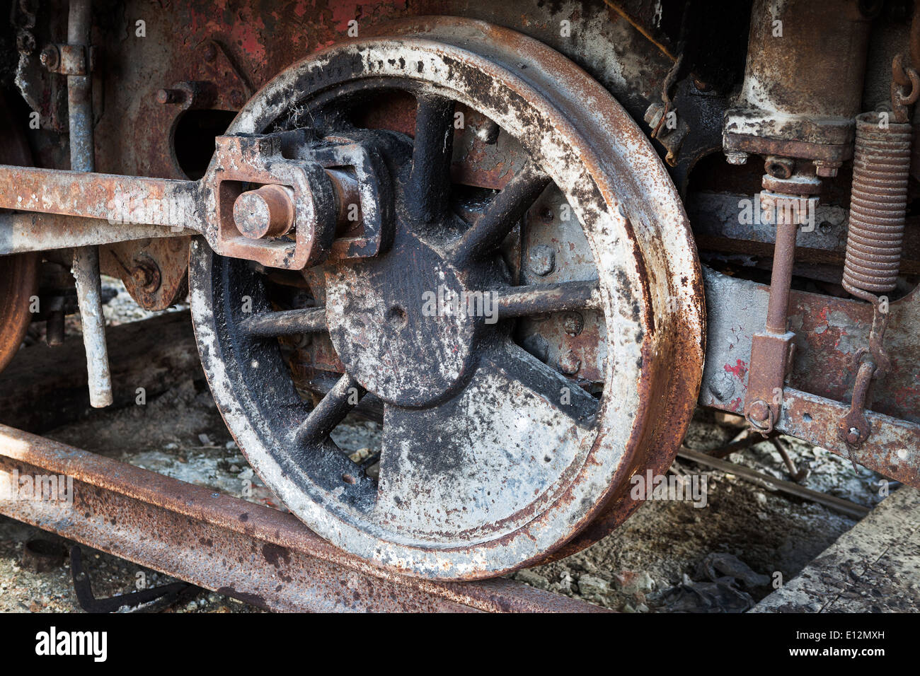 Wheel locomotive close up hi-res stock photography and images - Alamy