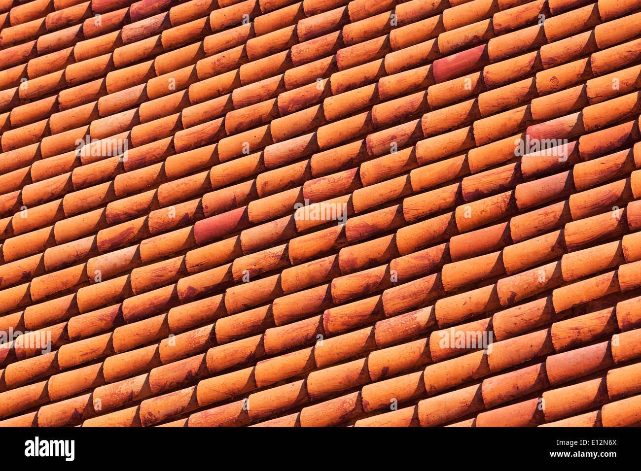 Yellow clay roof tile background hi-res stock photography and images ...