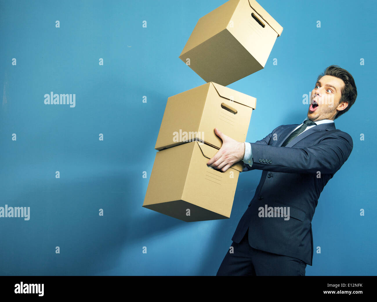 Banker boxes hi-res stock photography and images - Alamy