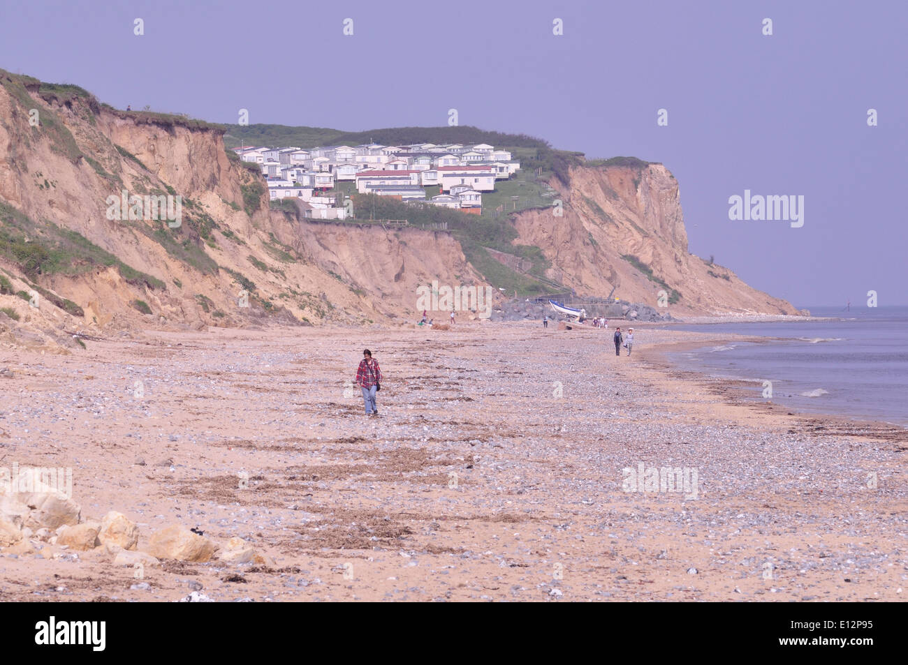Looking west to East Runton on the north Norfolk coast Stock Photo - Alamy