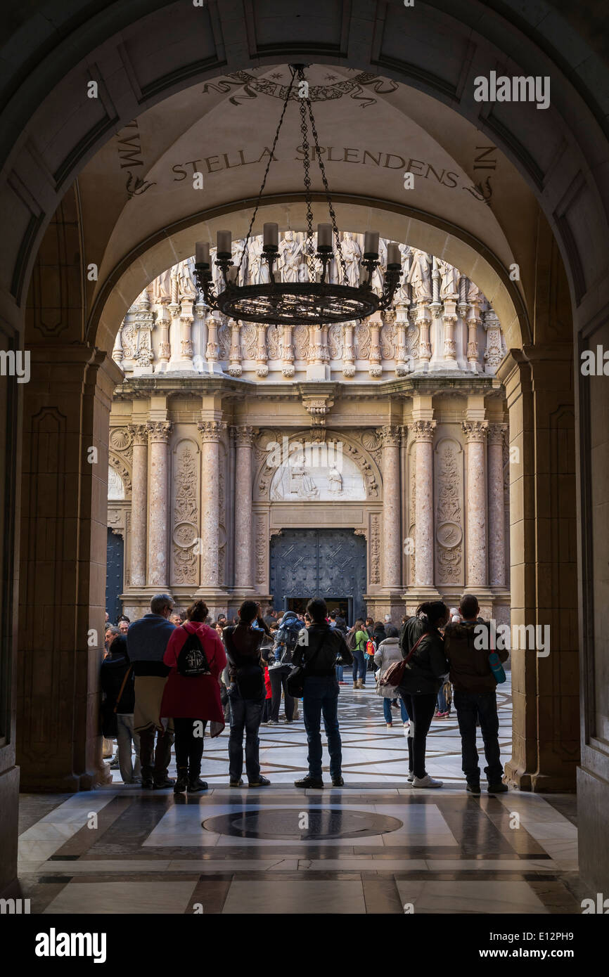 Inside the monastery of Montserrat Stock Photo - Alamy