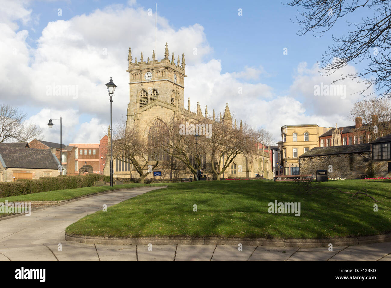 Wigan parish church, the Parish Church of All Saints, Wigan, Lancashire ...