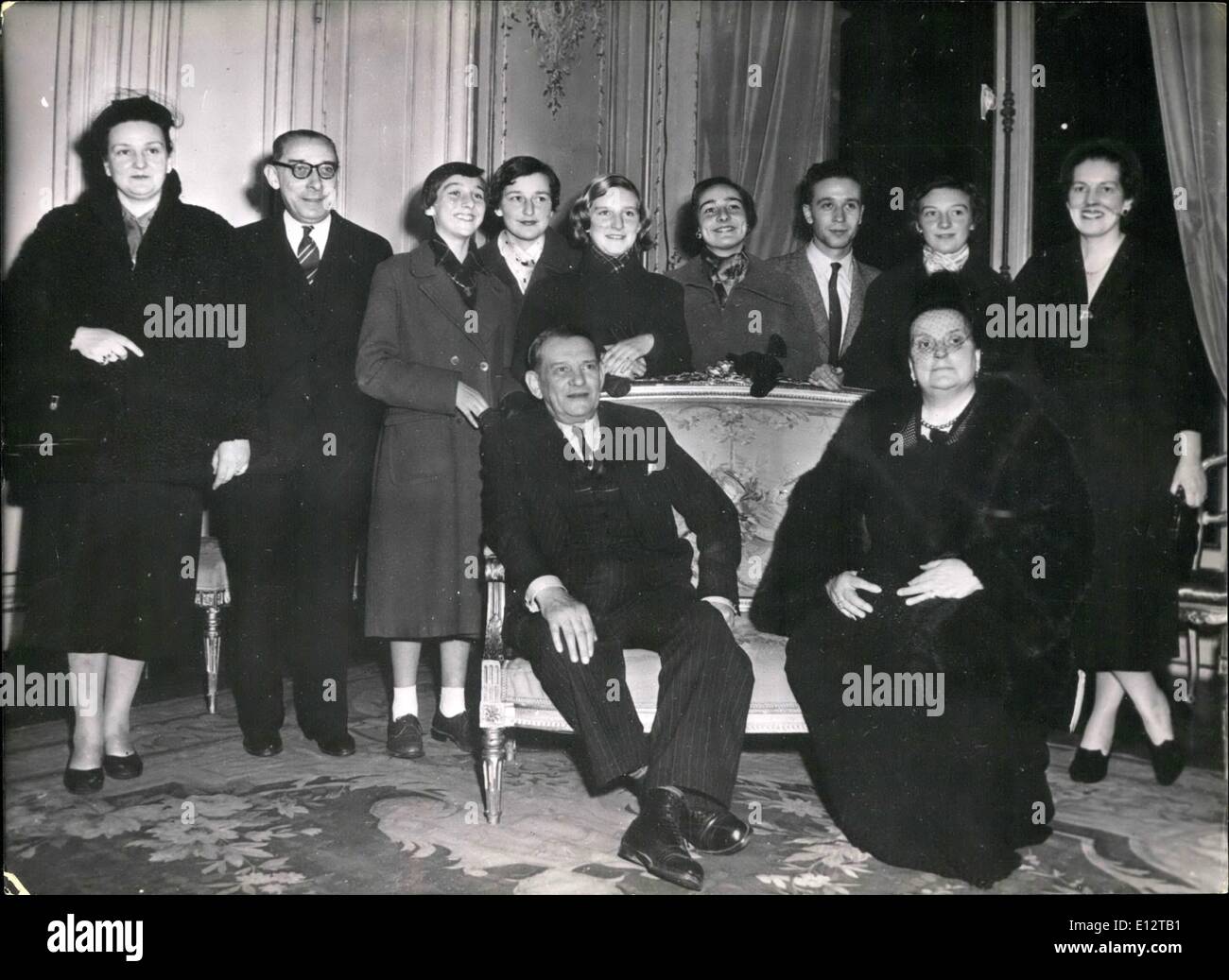 M rene coty elected president french republic hi-res stock photography ...