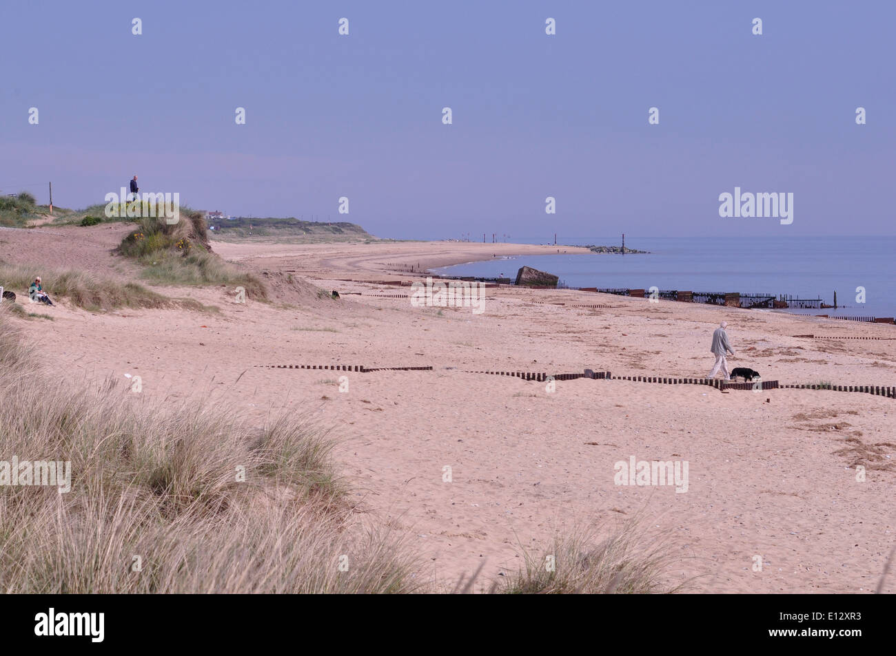 Caister beach, north-east Norfolk, Uk Stock Photo - Alamy
