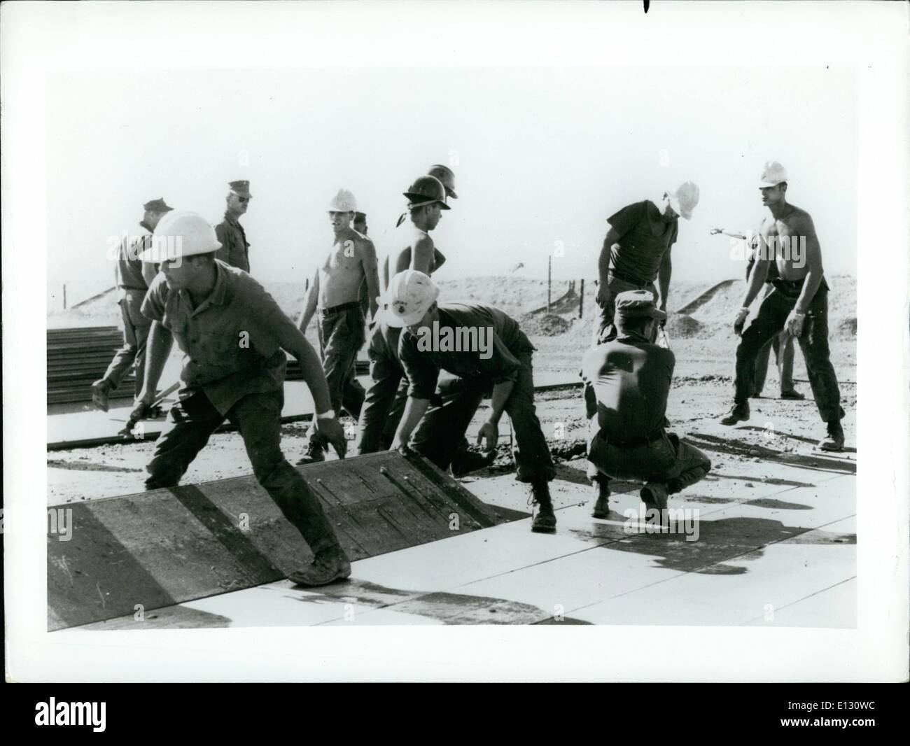 Feb. 26, 2012 - Precision Team - After the new base was in place and ...