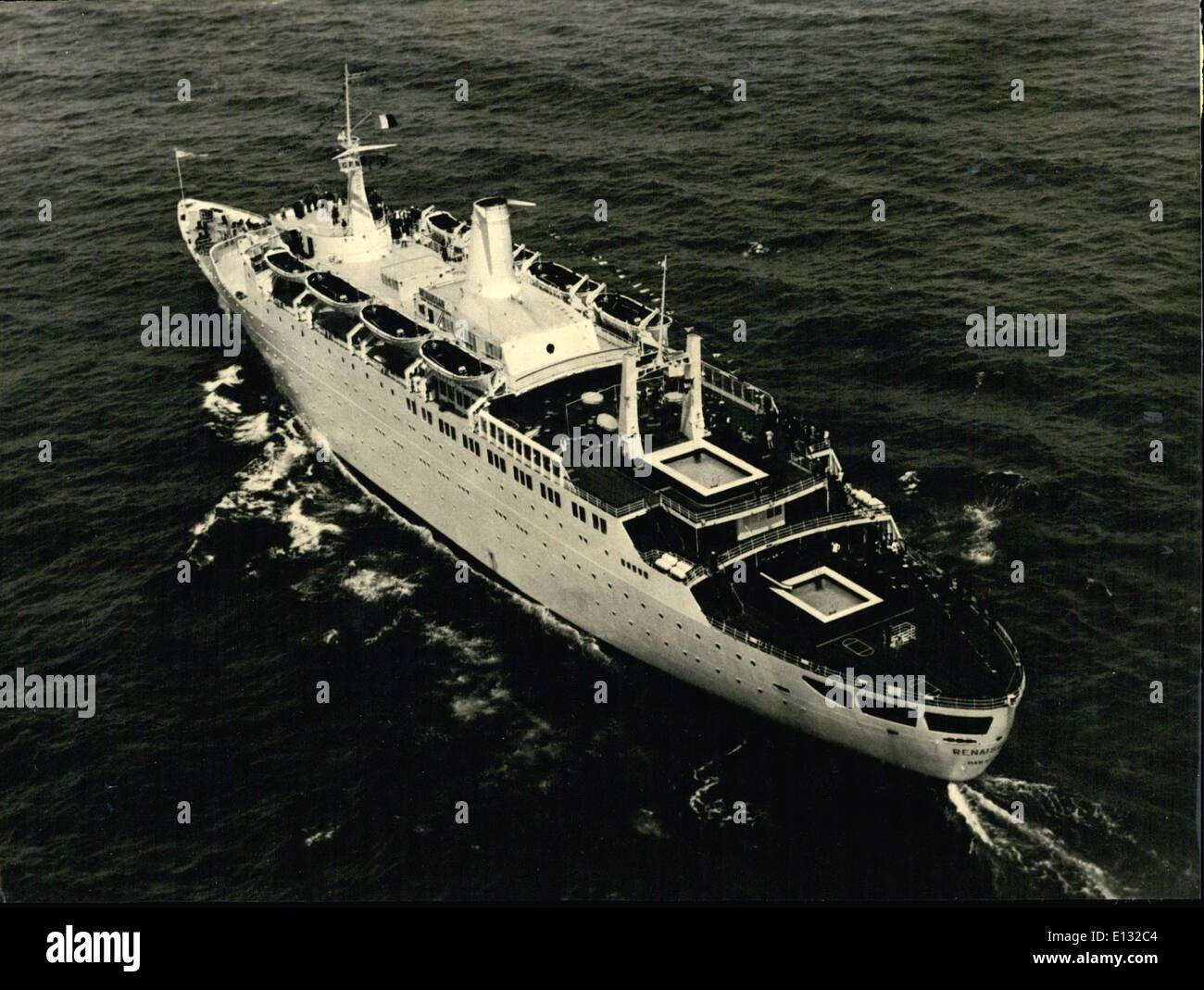 New french liner launched renaissance hi-res stock photography and ...