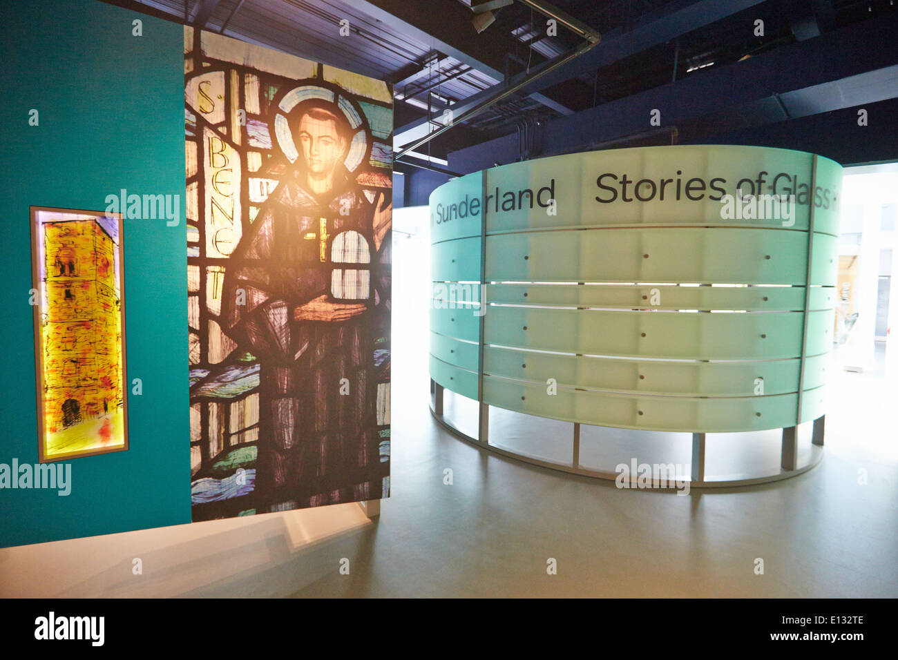 Exhibition display in the National Glass Centre in Sunderland Stock ...