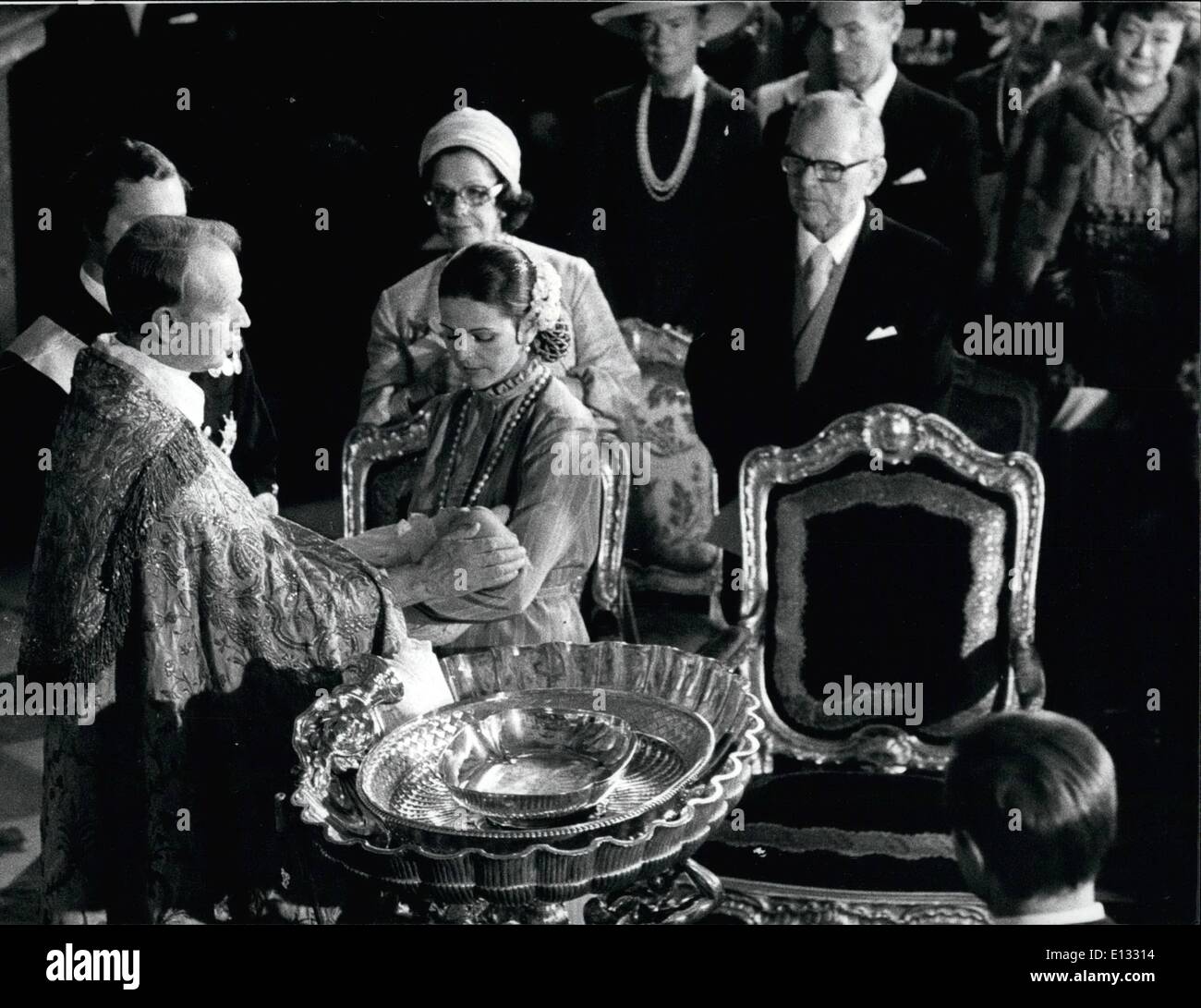 Feb. 26, 2012 - Christening of Princess Viktoria Archbishop Olof Sundby ...