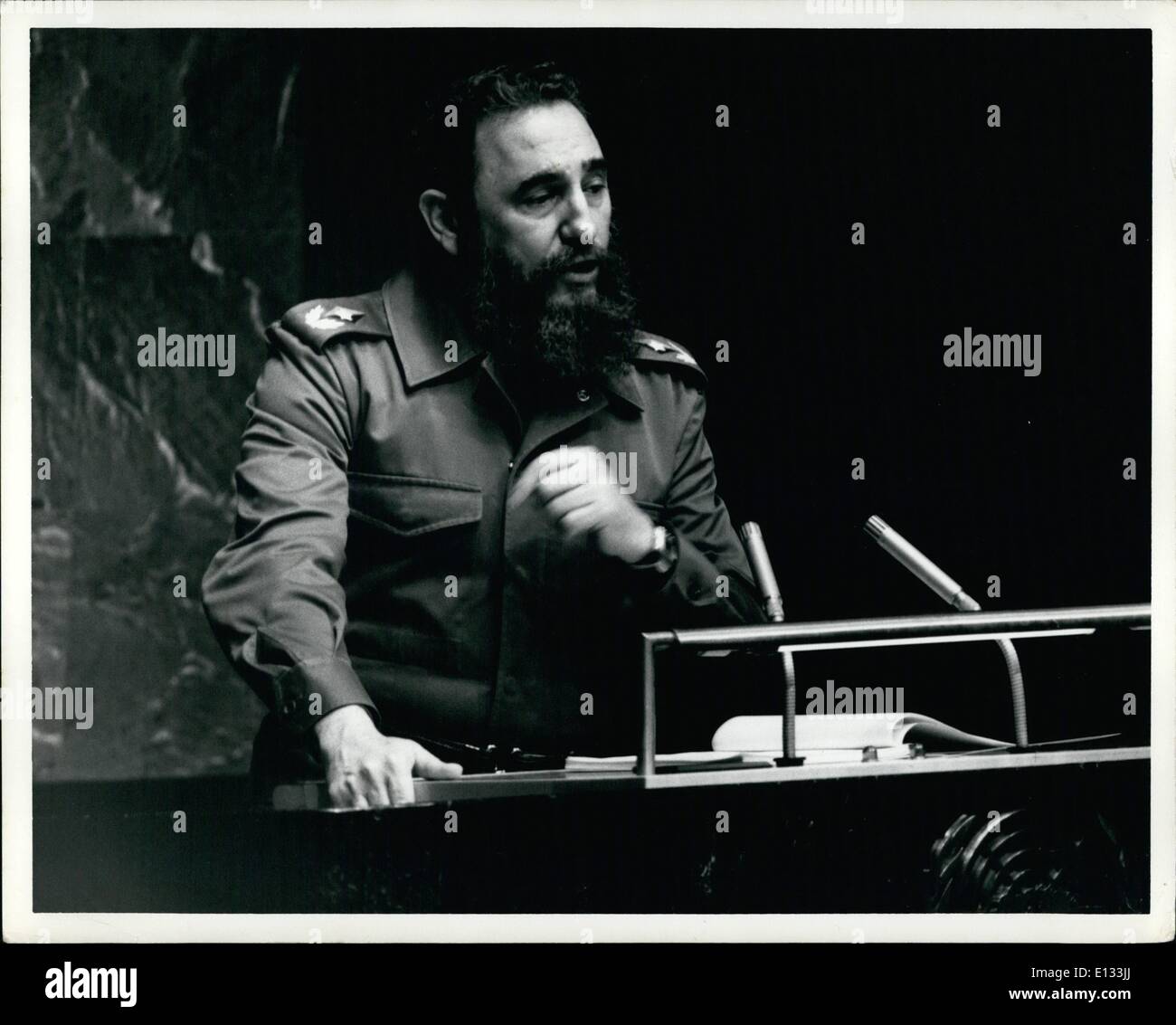 Feb. 26, 2012 - The united nations new york city. Cuban premier Fidel ...
