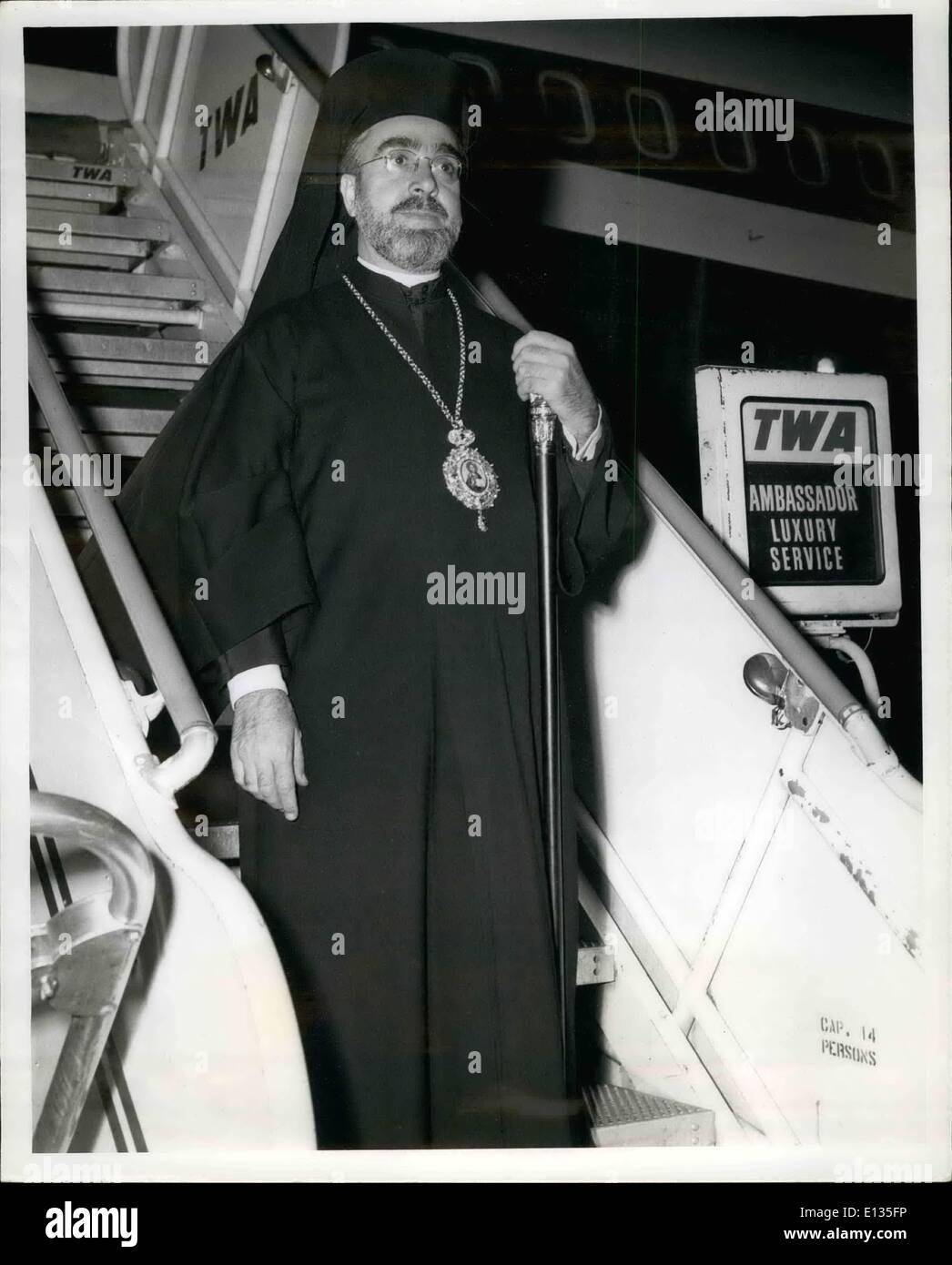 Feb. 28, 2012 - N.Y. International Airport, April 25, 1960. Archbishop ...