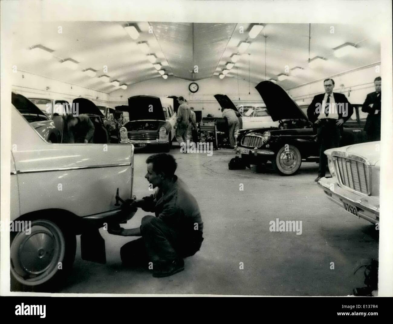 Feb. 29, 2012 - Interior of the garage and motor showrooms, which are ...