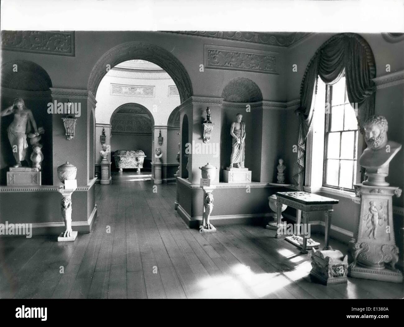 Feb. 29, 2012 - Photo shows View of the interior of Newby Hall, showing ...