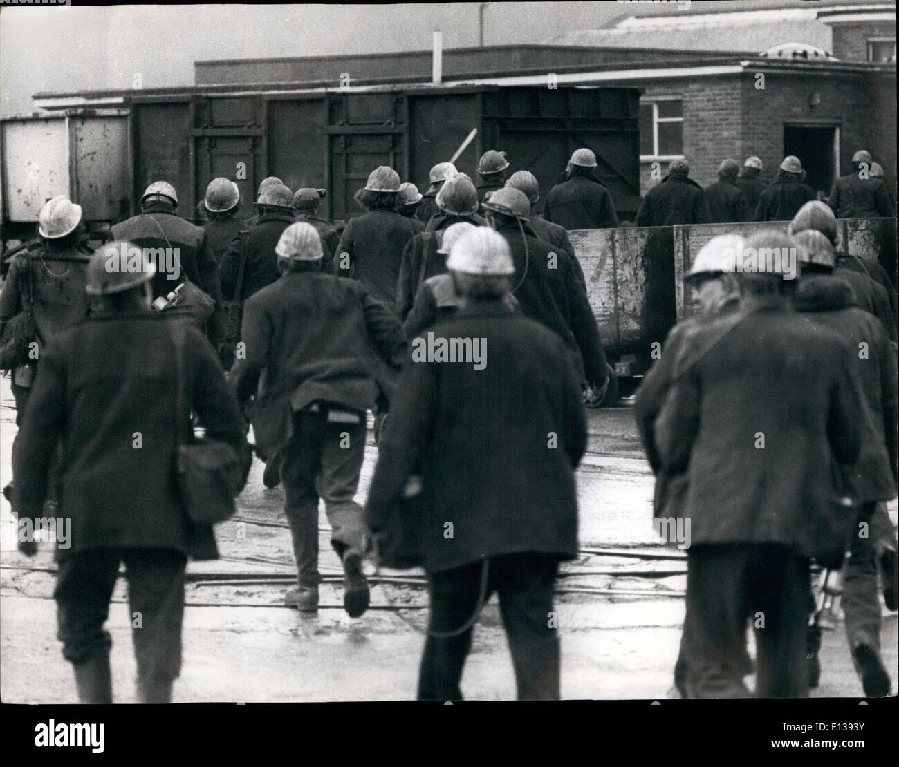 Feb. 29, 2012 - Miners head towards the battery charging room after ...