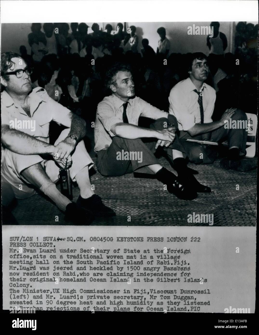 Feb. 29, 2012 - Mr. Evan Luard Under Secretary of State at the Foreign ...