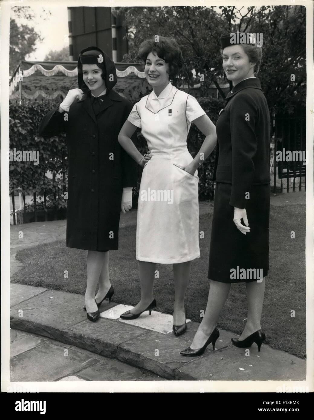 Feb. 29, 2012 - New Uniforms for B.E.A. Air Stewardesses and traffic ...