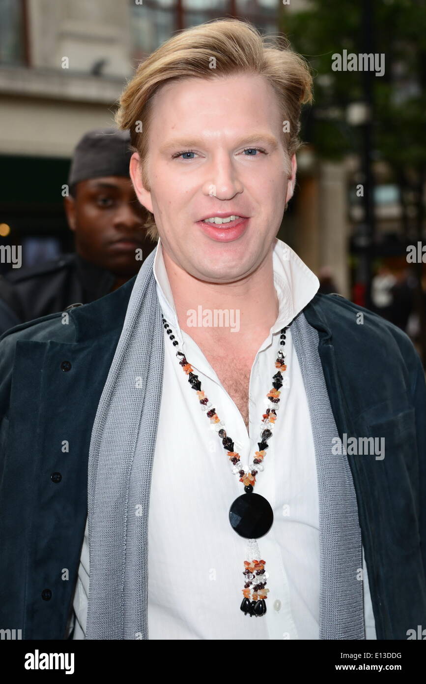 London UK. 21st May 2014. Henry Conway arrives at the Pandora # ...