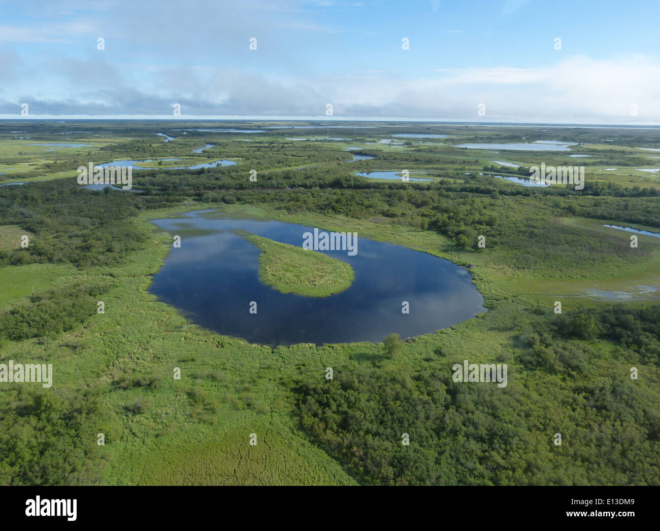 The Yukon Delta National Wildlife Refuge is home to vast wetlands that ...