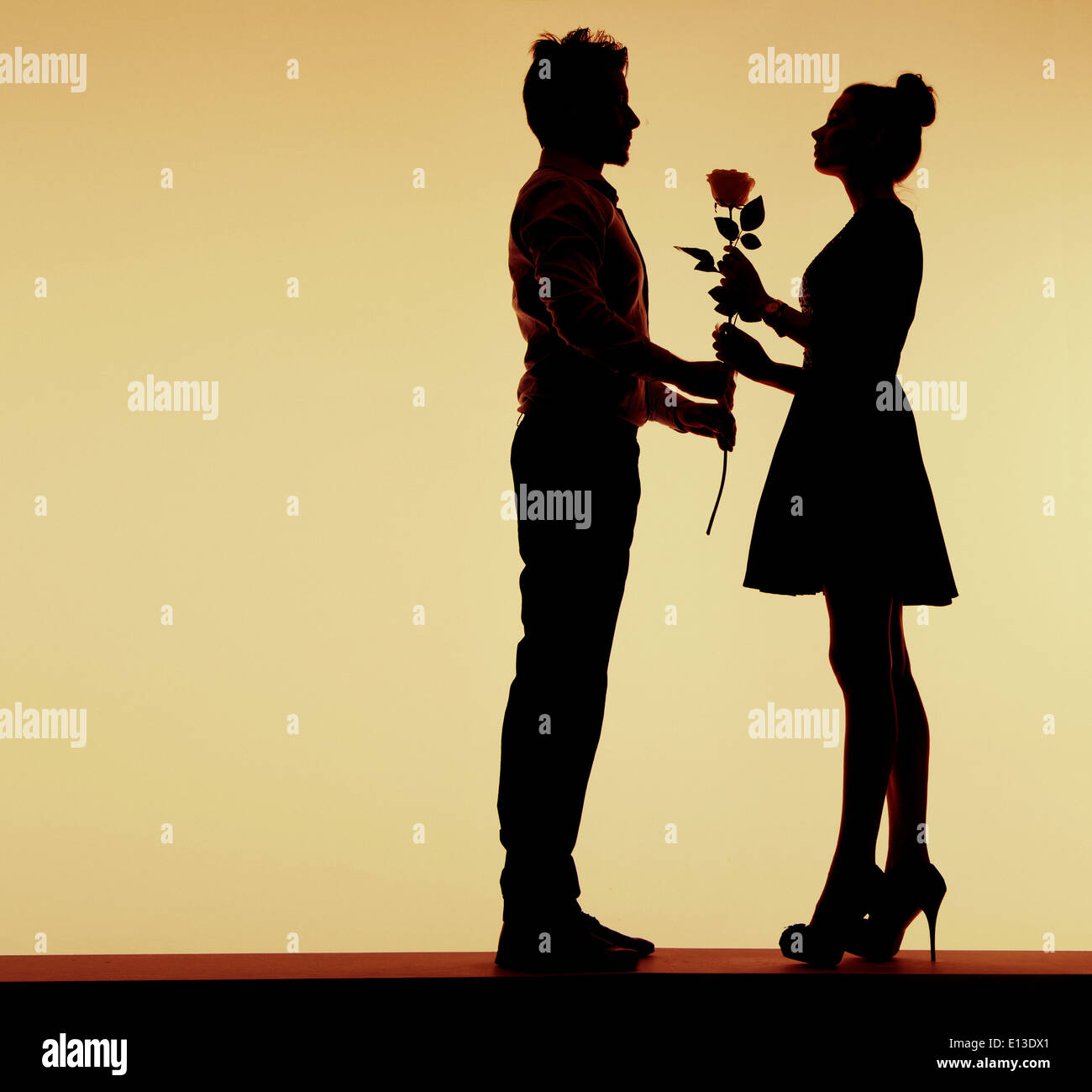 Romantic picture of couple in love Stock Photo - Alamy