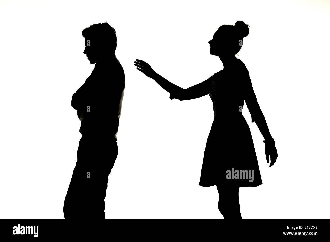 Arguing couple married Cut Out Stock Images & Pictures - Alamy