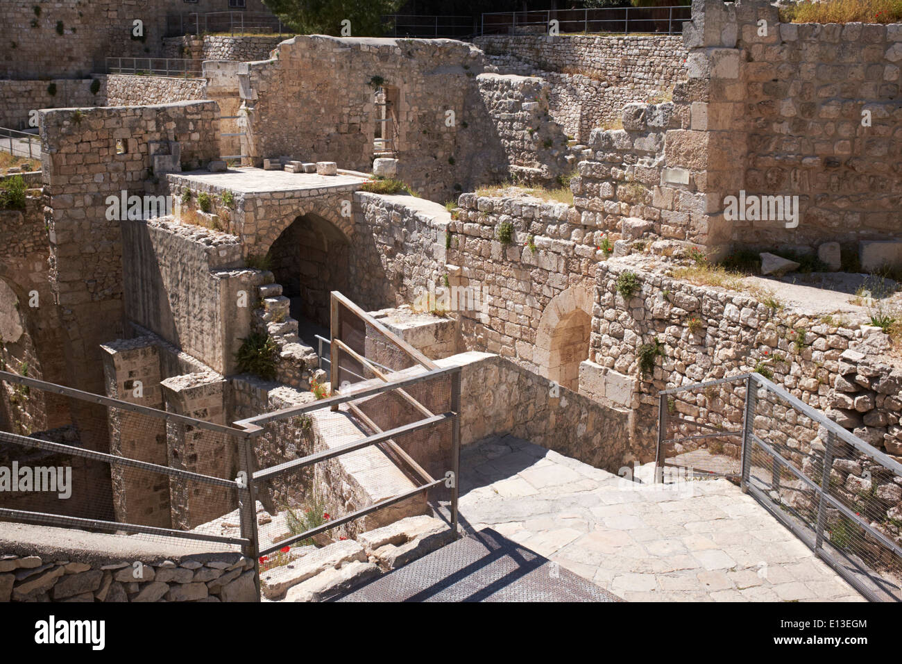 Ruins at the pools of Bethesda, Jerusalem, Israel Stock Photo - Alamy
